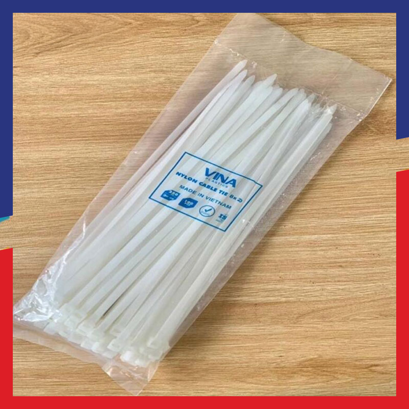 Dây rút nhựa 250mm ( 8 x 250 BL) - GIA CÔNG NHỰA